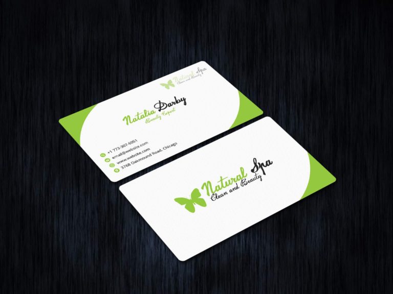 5 Best Spa Business Card Designs 2021 | TechMix