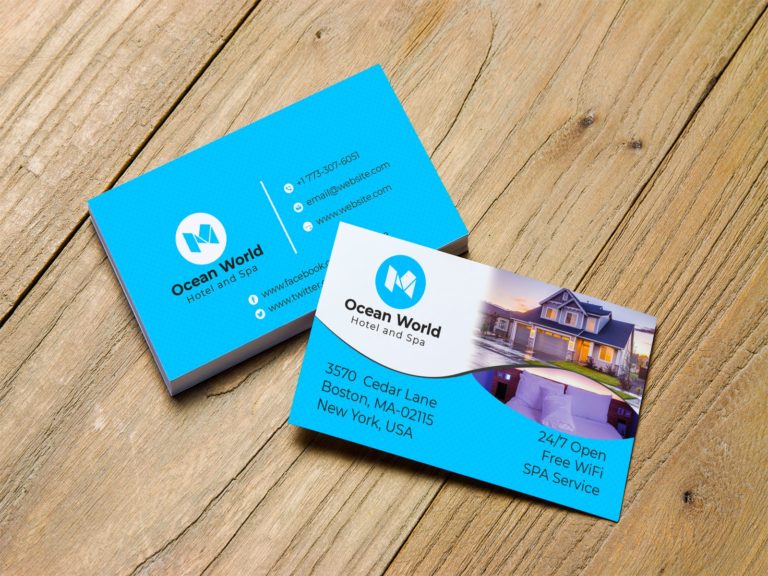 Hotel Business Card Design Template | TechMix