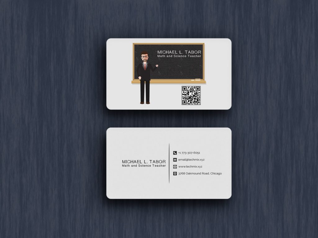 Math and Science Teacher Business Card Design | TechMix