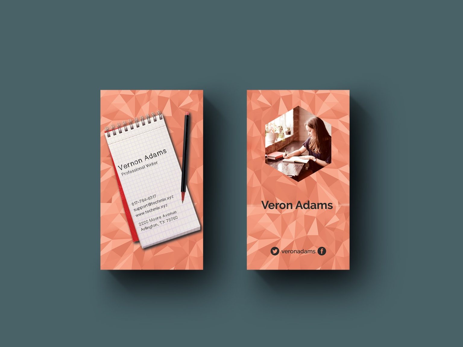 Professional Writer Business Card | TechMix