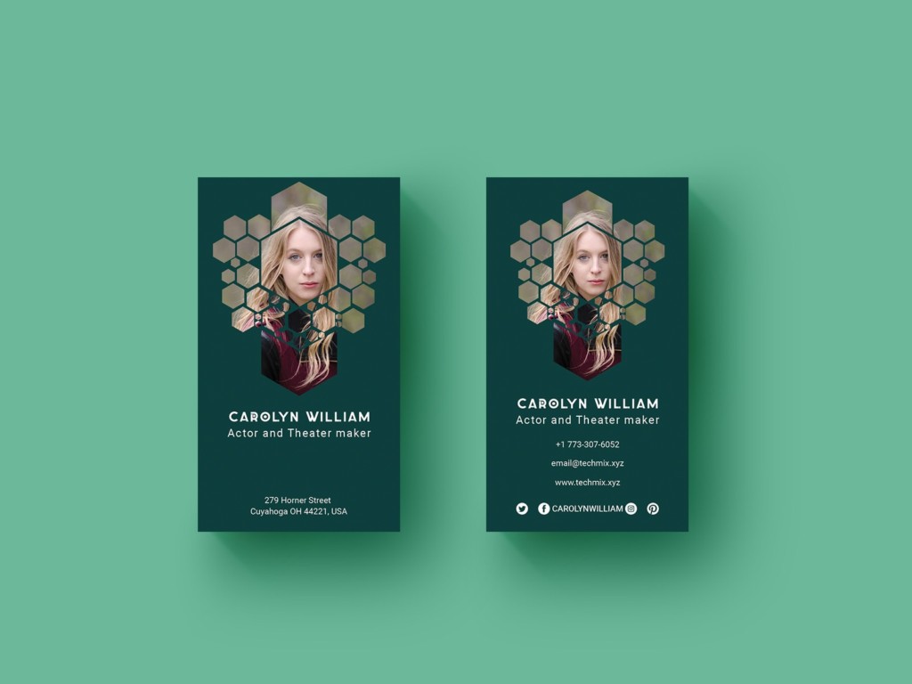Free & Premium Actor Business Cards 2021 | TechMix