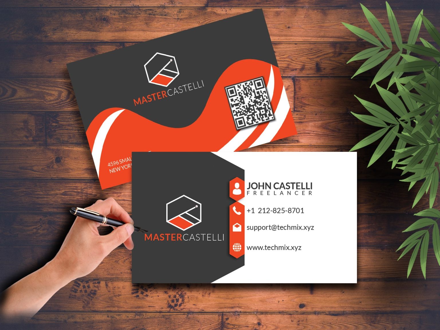 Creative Freelancer Business Card | TechMix
