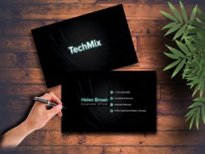 Electric Service Provider Business Card | TechMix