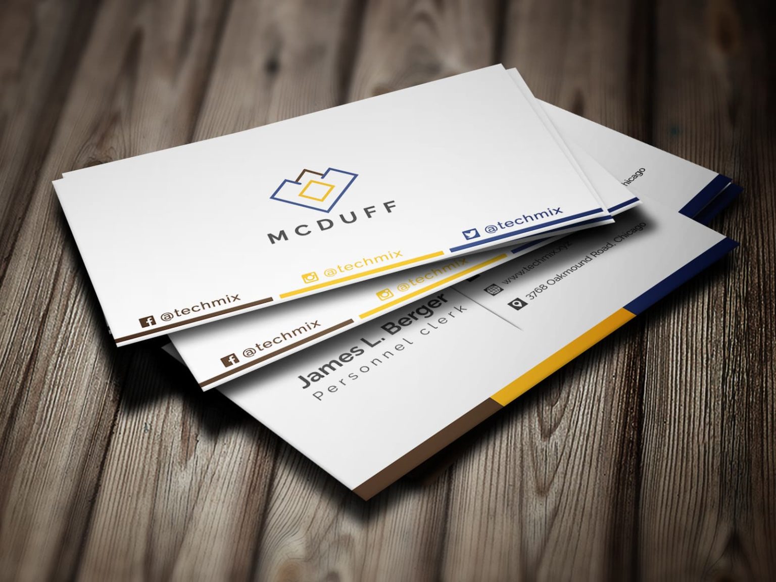 Developer Company Business Card Template | TechMix